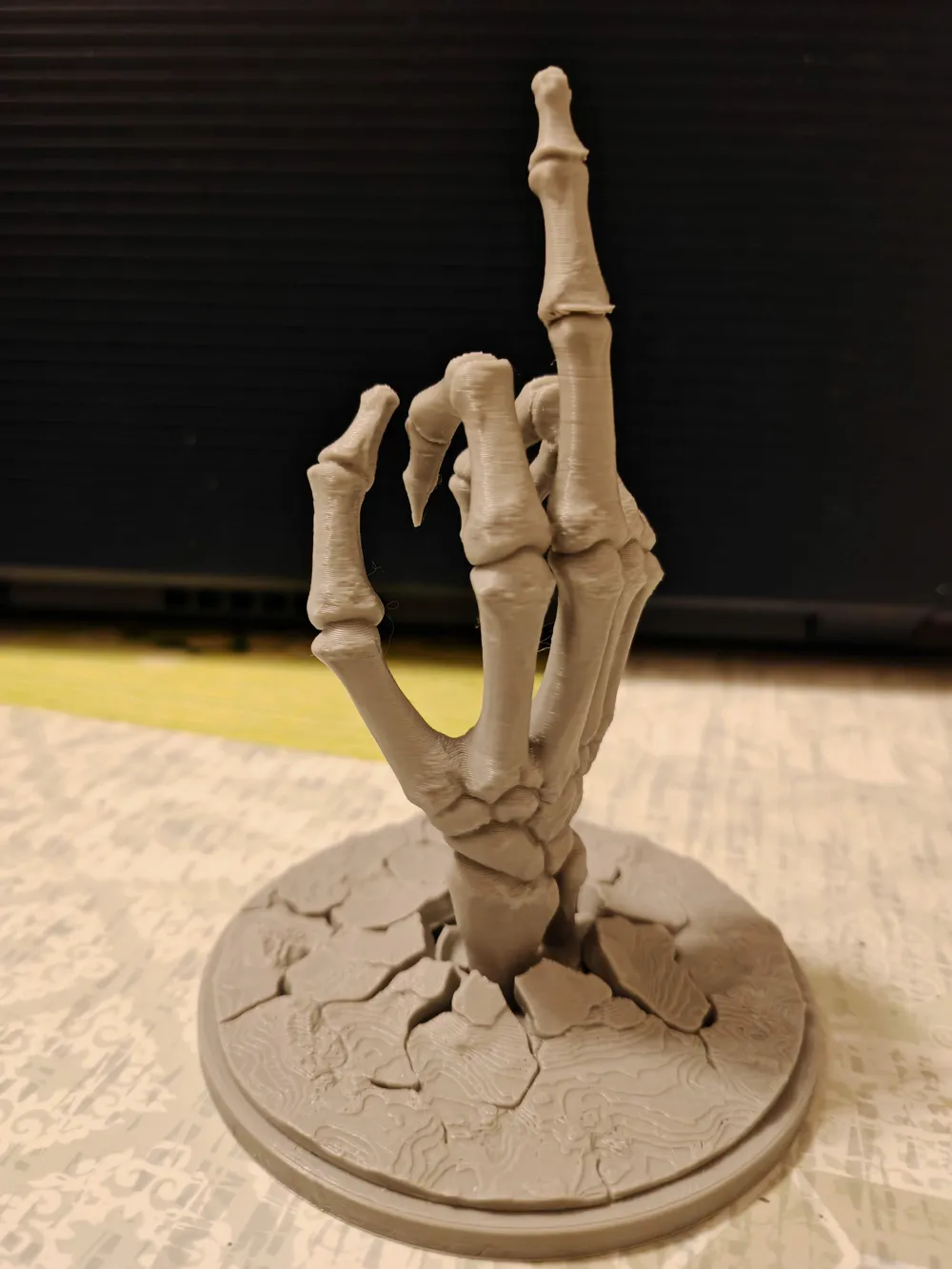 The Final Gesture - Skeleton Middle Finger Funny - Free 3D Print Model ...