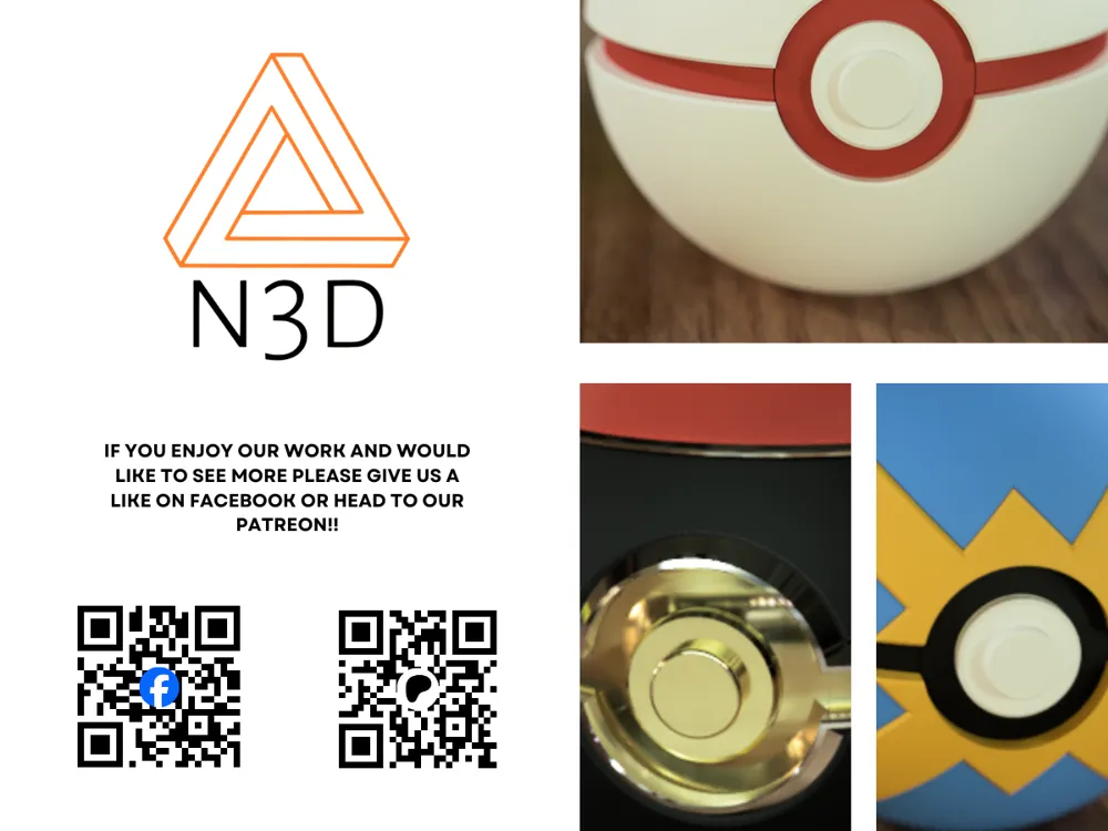 Friend Ball - Pokemon Pokeball Collection by N3D - MakerWorld