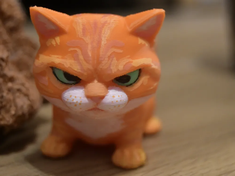angry cat - Free 3D Print Model - MakerWorld