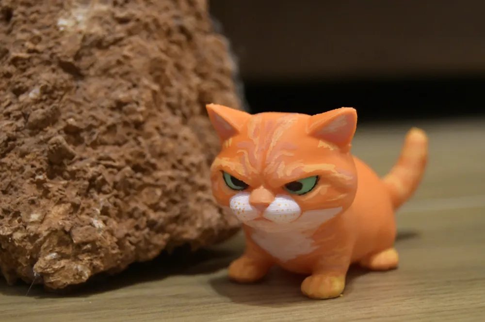 angry cat - Free 3D Print Model - MakerWorld