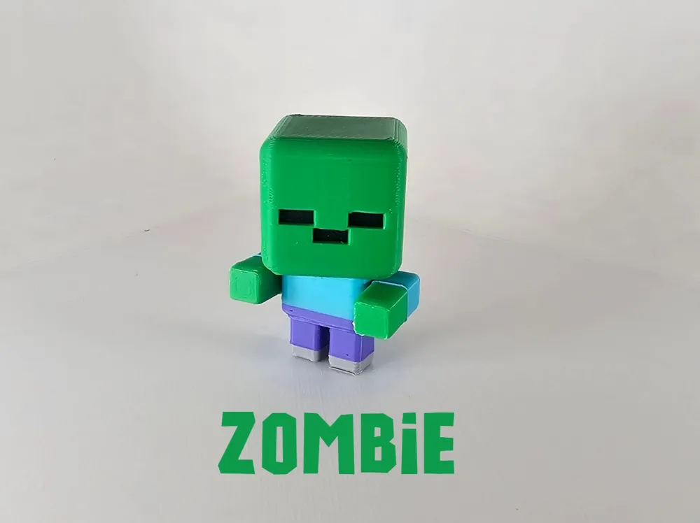 Mini Minecraft Mobs No AMS Collection 1 - Free 3D Print Model - MakerWorld