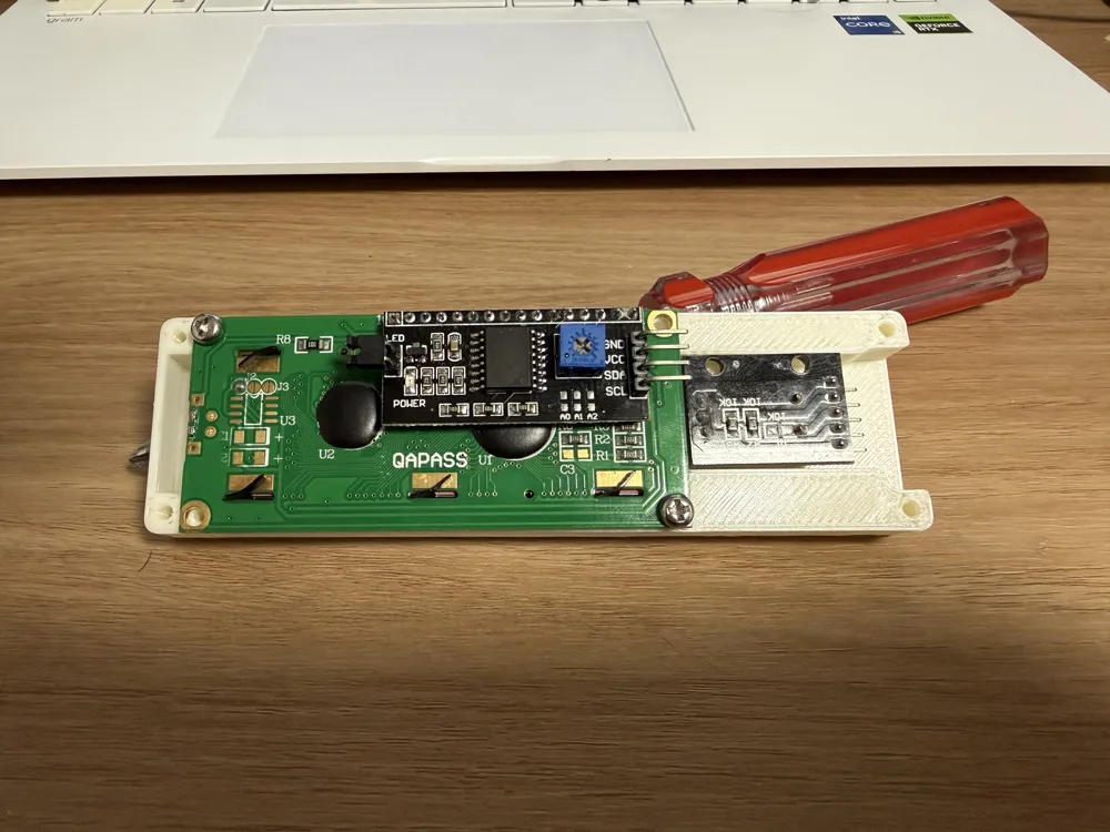 (1602)LCD with rotary encoder(HW-040) zig - Free 3D Print Model ...