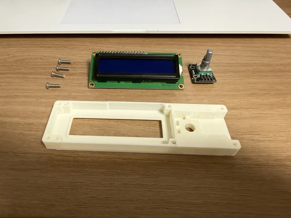 (1602)LCD with rotary encoder(HW-040) zig - Free 3D Print Model ...