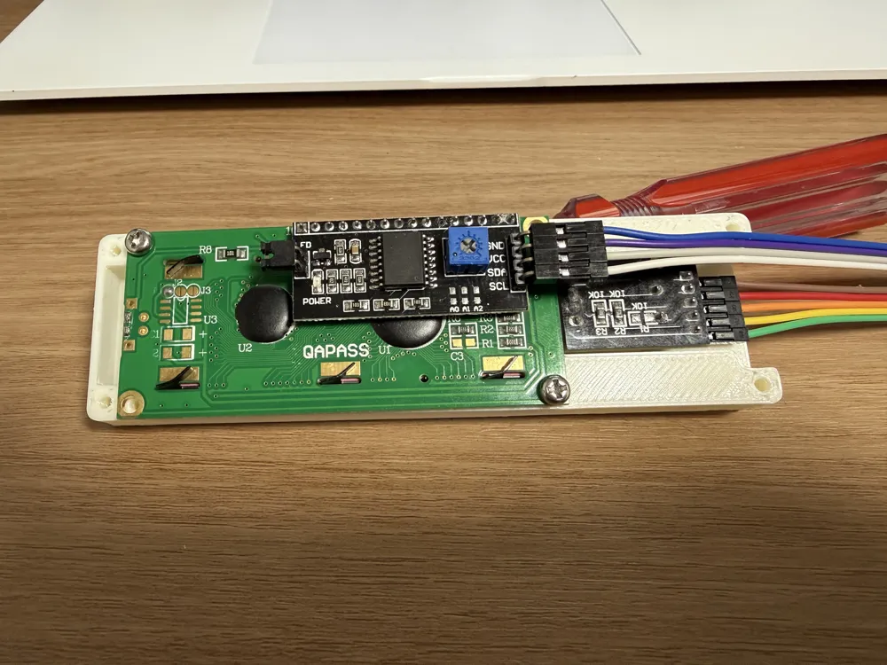 (1602)LCD with rotary encoder(HW-040) zig - Free 3D Print Model ...