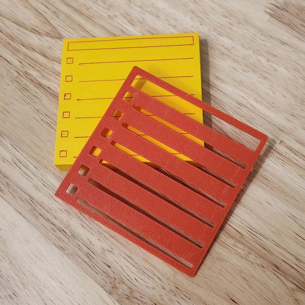 Post-it Sticky Note 77x77mm Checkbox Template by Print.3d - MakerWorld