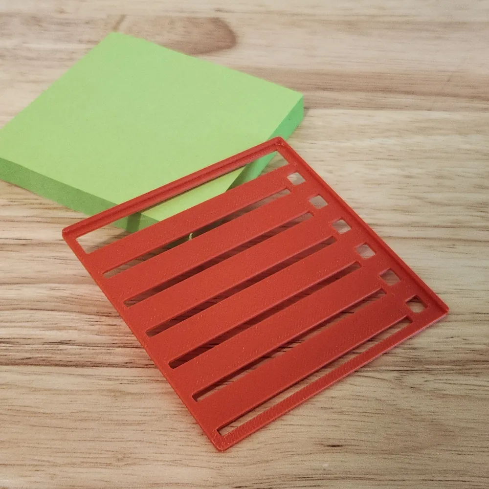 Post-it Sticky Note 77x77mm Checkbox Template by Print.3d - MakerWorld