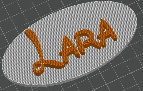 Letreiro Disney Personalizável Lara - Modelo gratuito para impressão 3D ...