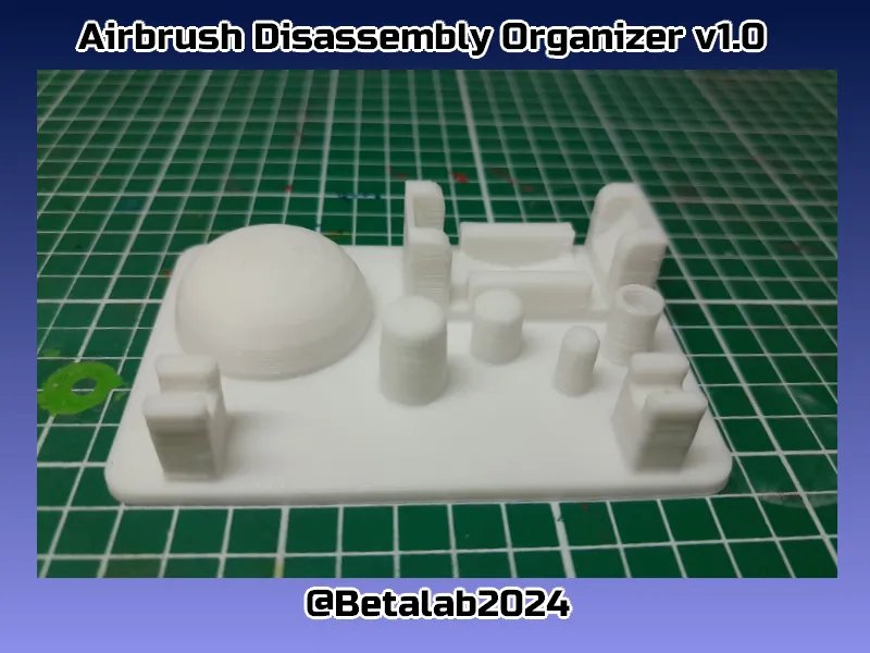 Airbrush Disassembly Organizer v1.0 by Betalab2024 - MakerWorld