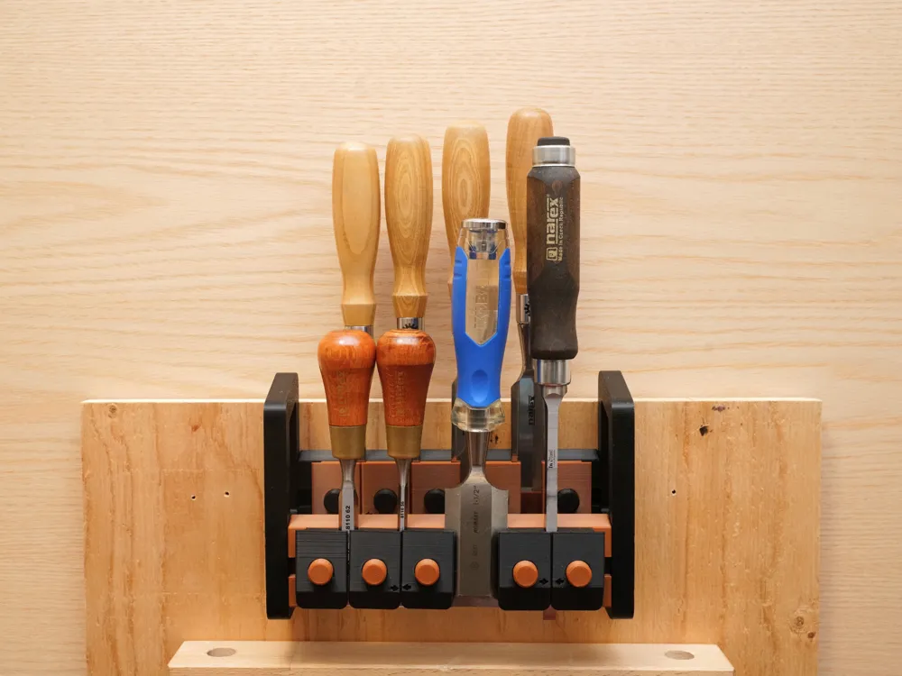 Modular Chisel Tool Rack (No Hardware Needed!) - Free 3D Print Model ...