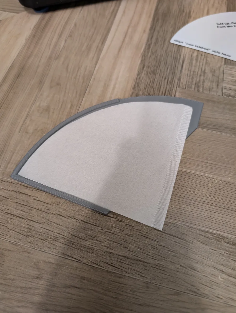 UFO Dripper V60 filter paper folding template - Free 3D Print Model ...
