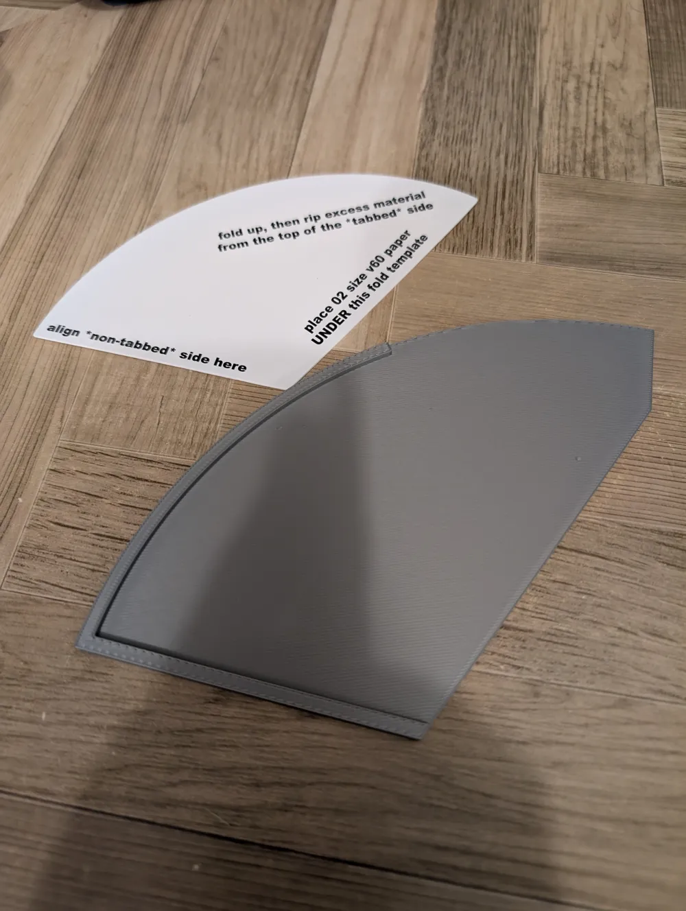 UFO Dripper V60 filter paper folding template - Free 3D Print Model ...