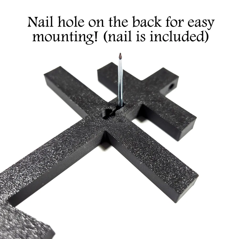 2-Color Orthodox/Catholic 3-Bar Wall Cross - Free 3D Print Model ...