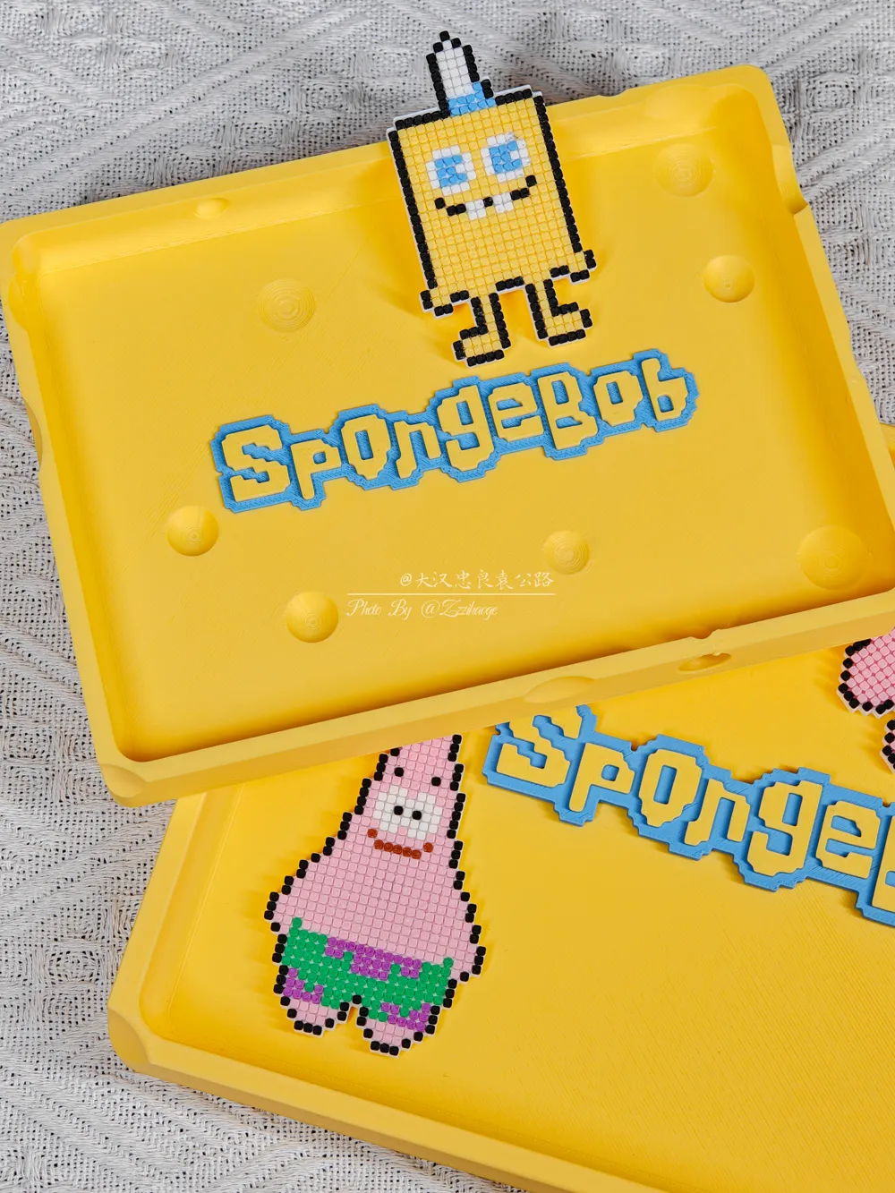 Pixel Art! SpongeBob SquarePants Tray Organizer | Patrick Star is here ...