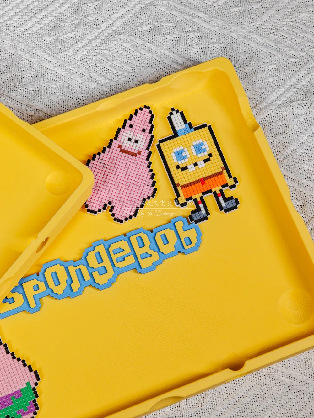 Pixel Art! SpongeBob SquarePants Tray Organizer | Patrick Star is here ...