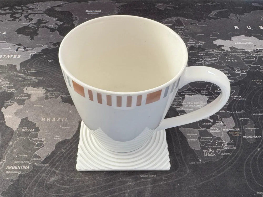 Coaster with Concentric Circle Pattern - Free 3D Print Model - MakerWorld