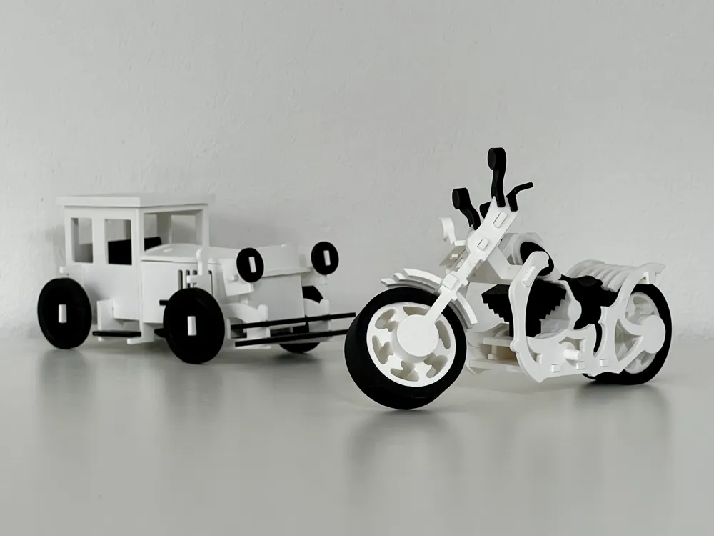 Motorcycle (puzzle) by ABZ Studio MakerWorld: Download Free 3D Models