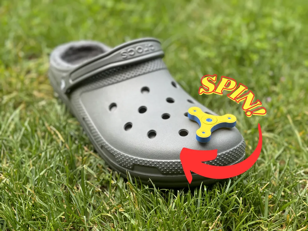 Croc Charm Fidget Spinner print in place by elikollMakerWorld: Download ...