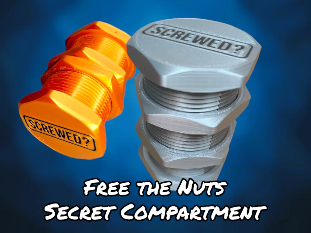 SCREWED? Clever Nutcase Puzzle Box - Free 3D Print Model - MakerWorld