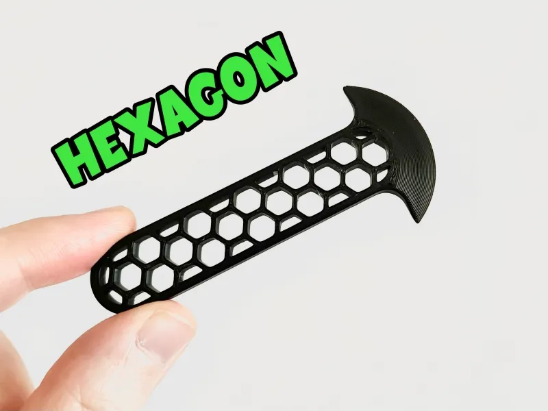Bed scraper half moon shaped blade fast and simple HEX hexagonal ...