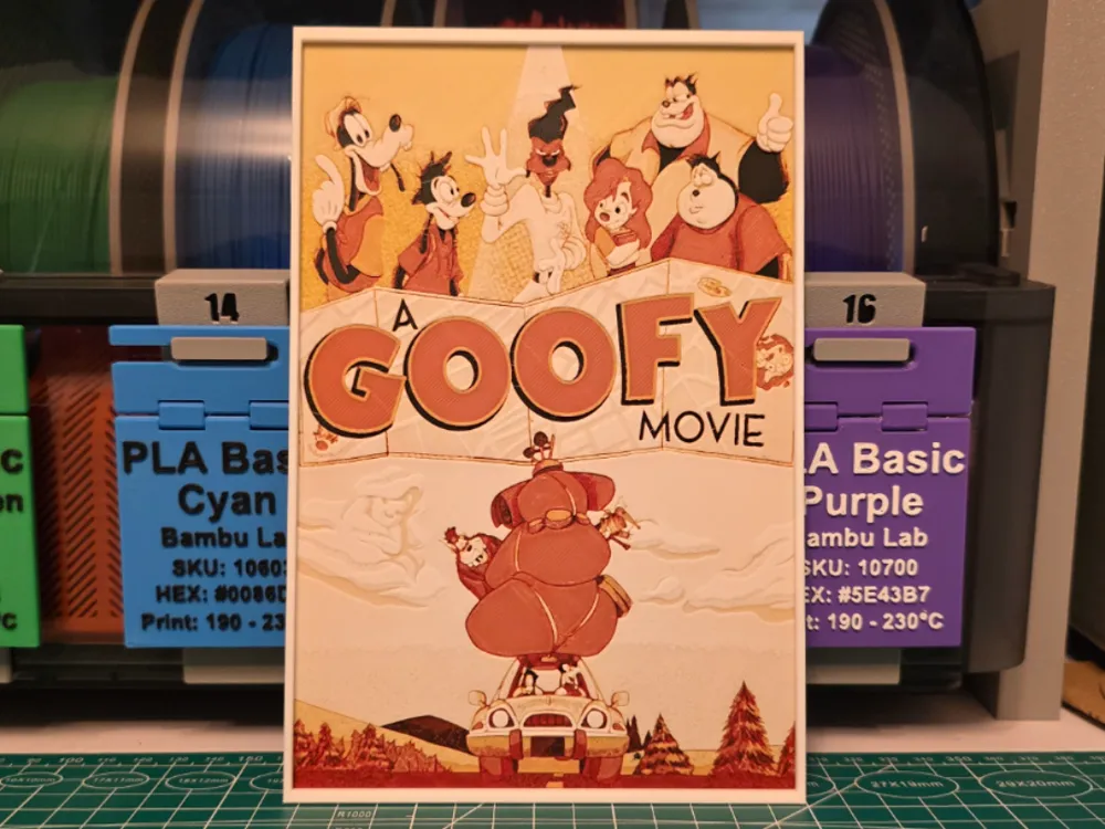 A Goofy Movie Poster - Hueforge Art - Free 3D Print Model - MakerWorld