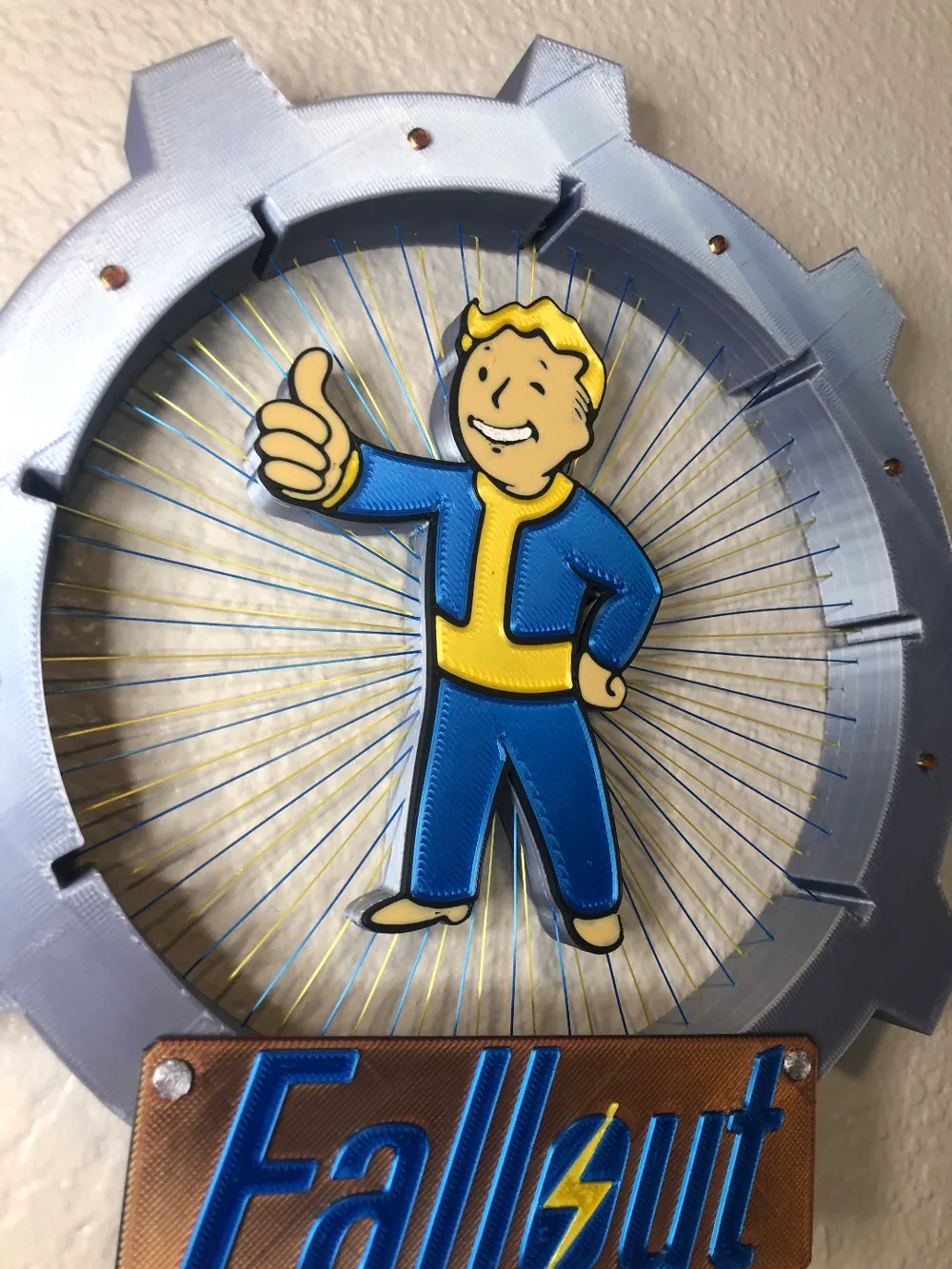 Fallout Vault Boy String Art by The3DSportsBeard - MakerWorld