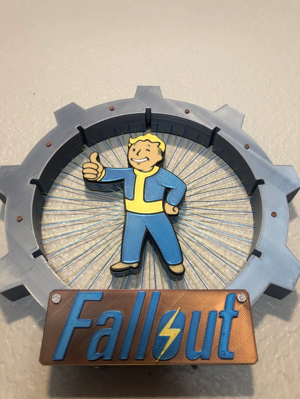 Fallout Vault Boy String Art by The3DSportsBeard - MakerWorld