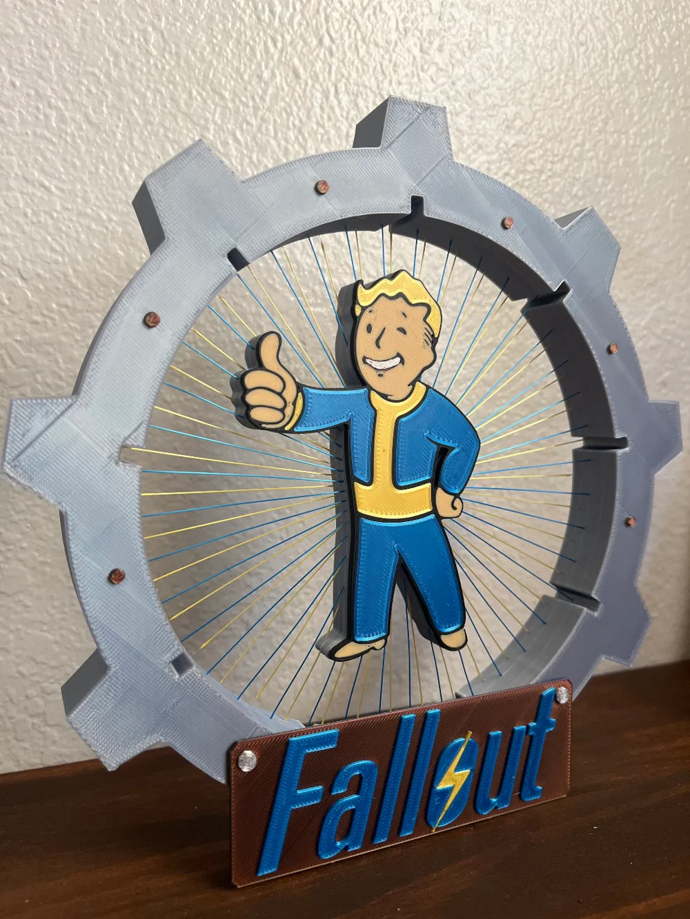 Fallout Vault Boy String Art by The3DSportsBeard - MakerWorld
