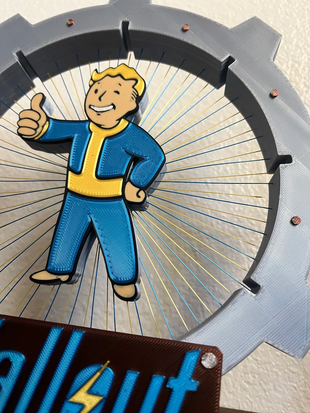Fallout Vault Boy String Art by The3DSportsBeard - MakerWorld