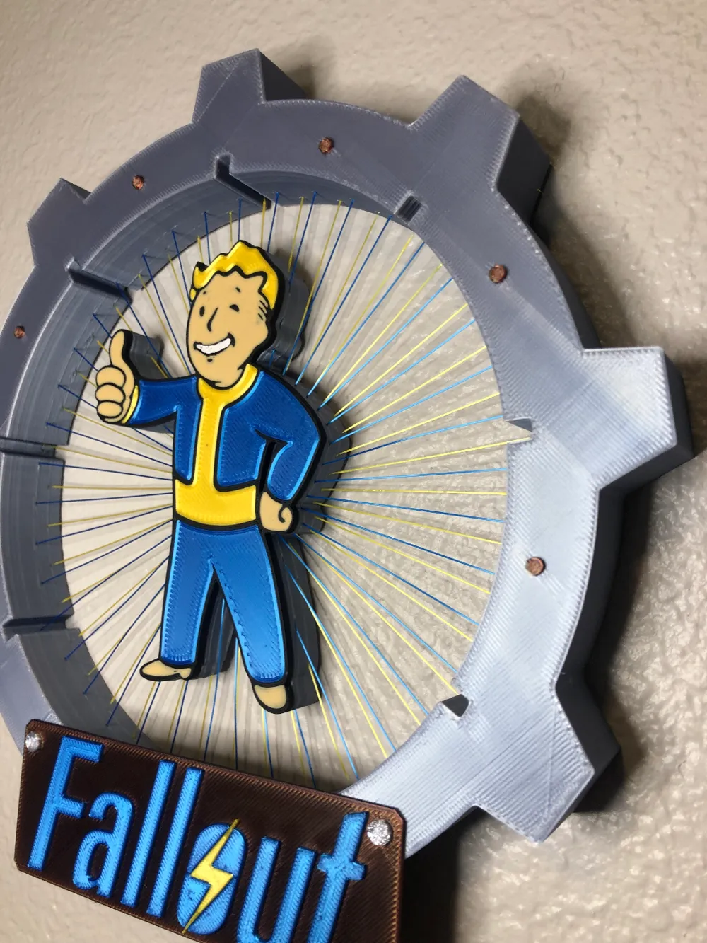 Fallout Vault Boy String Art by The3DSportsBeard - MakerWorld