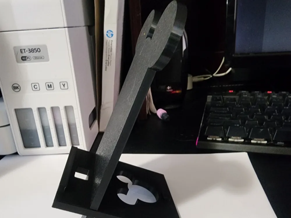 Mickey Ear Phone Stand - Free 3D Print Model - MakerWorld