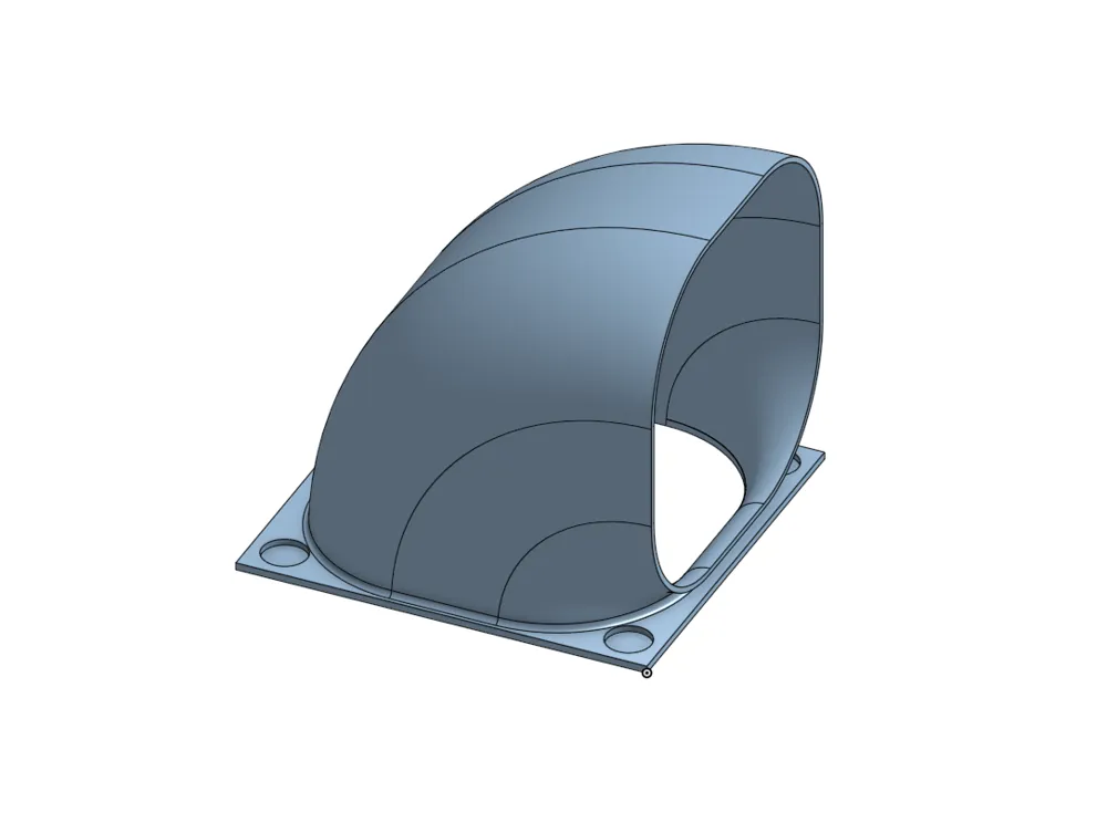 Pure Base 500DX PC case rear fan 90 deg. deflector by GK Design ...