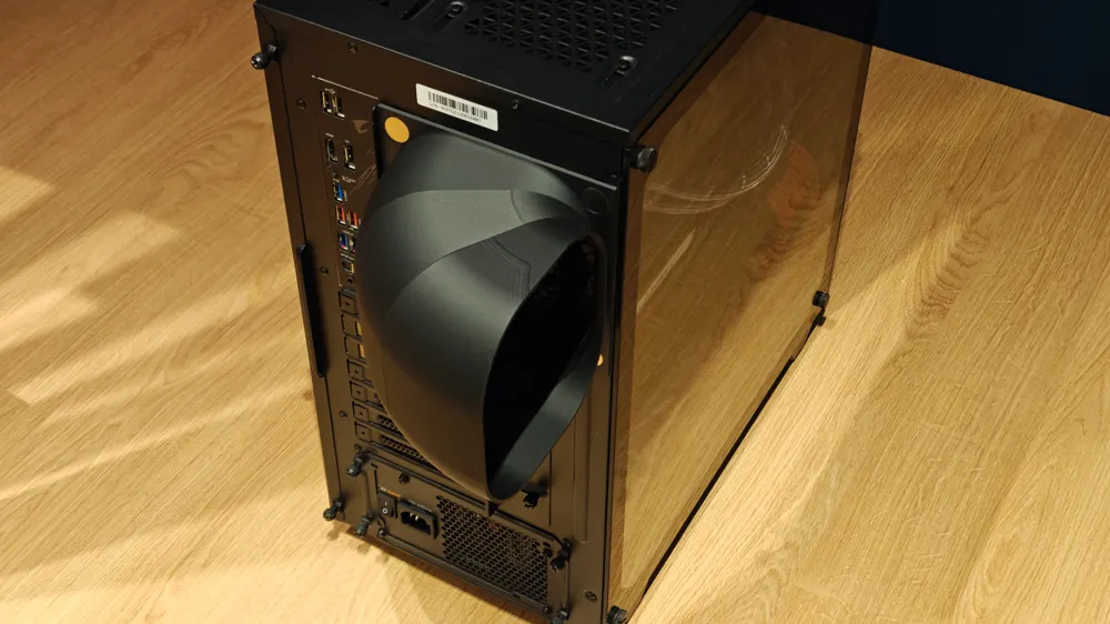 Pure Base 500DX PC case rear fan 90 deg. deflector by GK Design ...