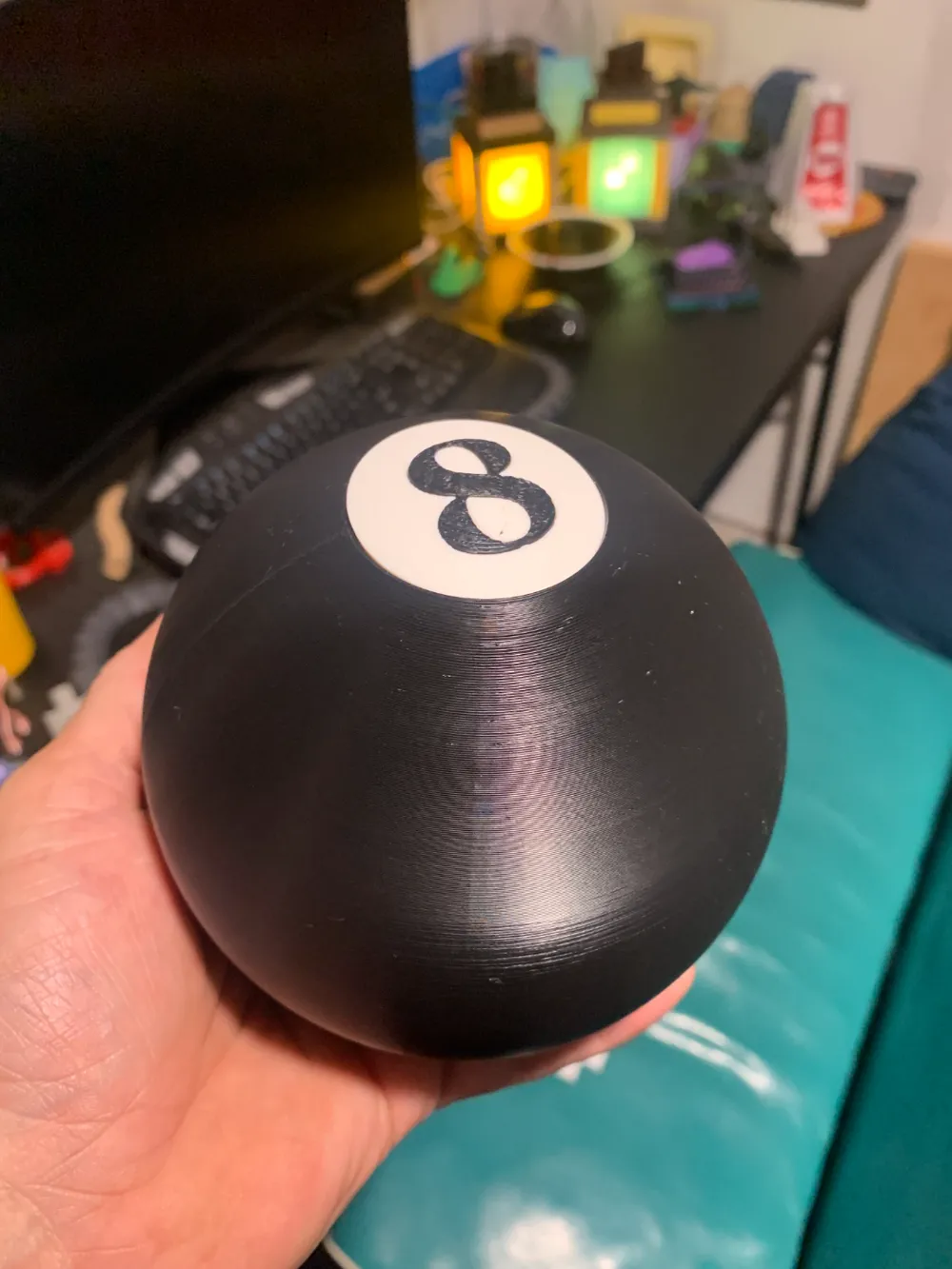 Magic "Tragic" 8-Ball Fortune Telling Device by Zzz3DSelkirk - MakerWorld