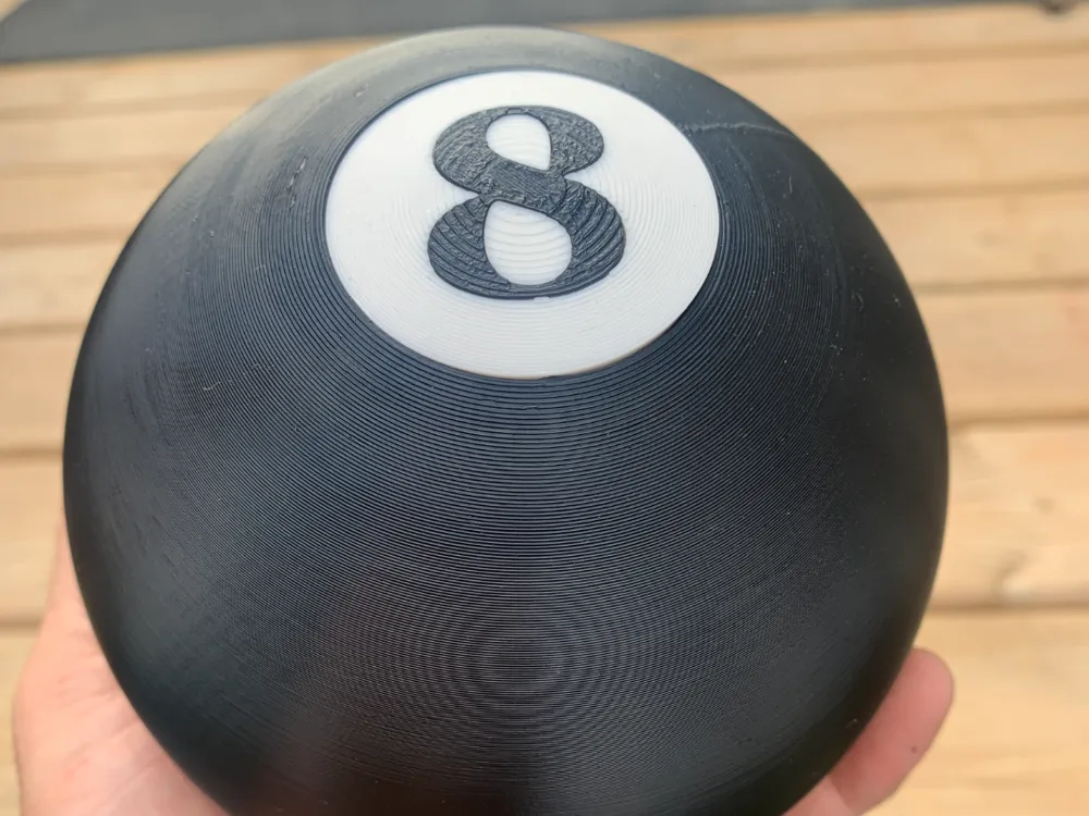 Magic "Tragic" 8-Ball Fortune Telling Device by Zzz3DSelkirk - MakerWorld
