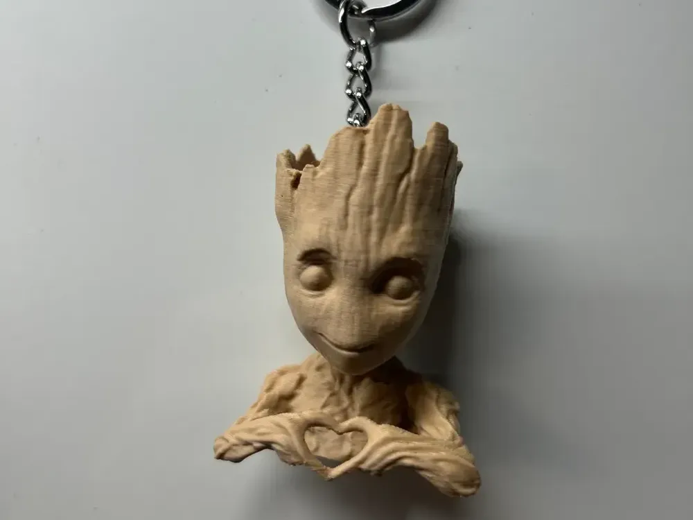 Groot Love Key Keychain Remixed by Hammelwade MakerWorld: Download Free ...