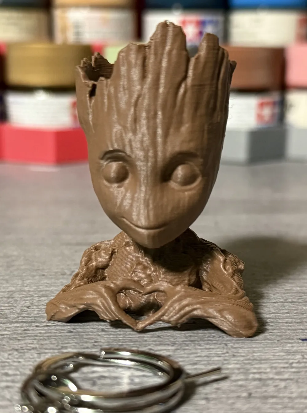 Groot Love Key Keychain - Free 3D Print Model - MakerWorld