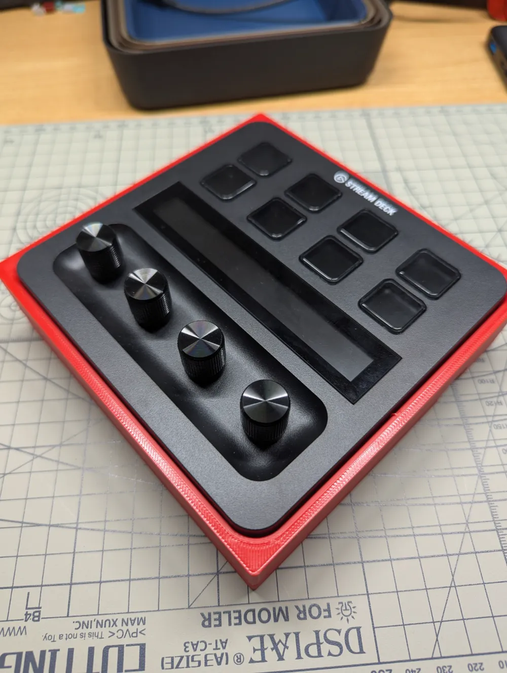 Stream Deck Plus Flat Mount with cable management Remixed by Kohrak ...