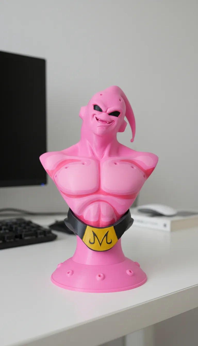 Majin Buu Bust - Free 3D Print Model - MakerWorld