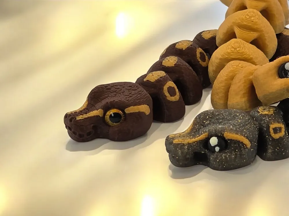 Chibi Ball Python by Raki-Box MakerWorld: Download Free 3D Models