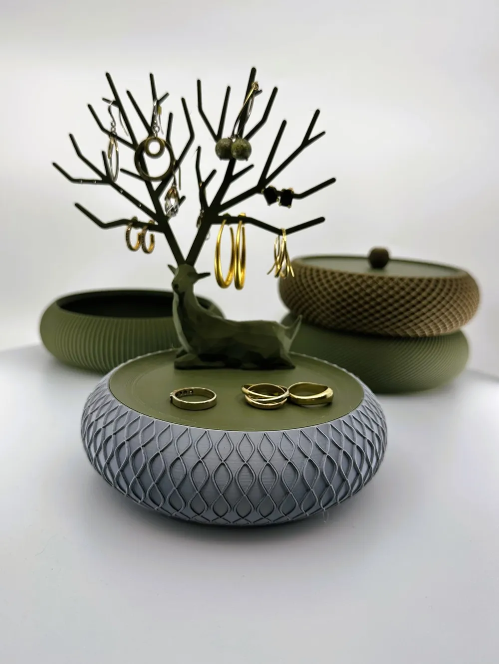 Jewelry box V2 - Curved pattern - Free 3D Print Model - MakerWorld