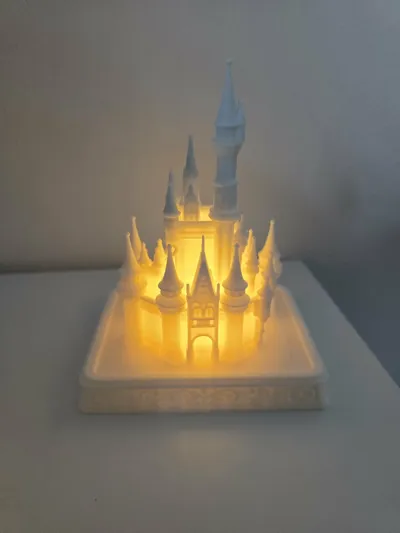 Disney Castle with Tealight Slot - Free 3D Print Model - MakerWorld