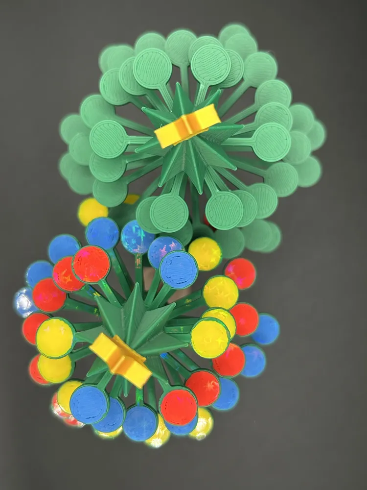 Christmas Tree Flip Flap Spinner - Free 3D Print Model - MakerWorld