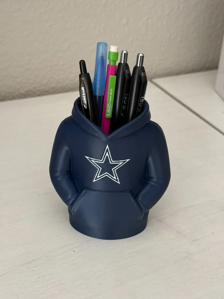 Dallas Cowboys Pen & Pencil Holder Desk Caddy - Free 3D Print Model ...