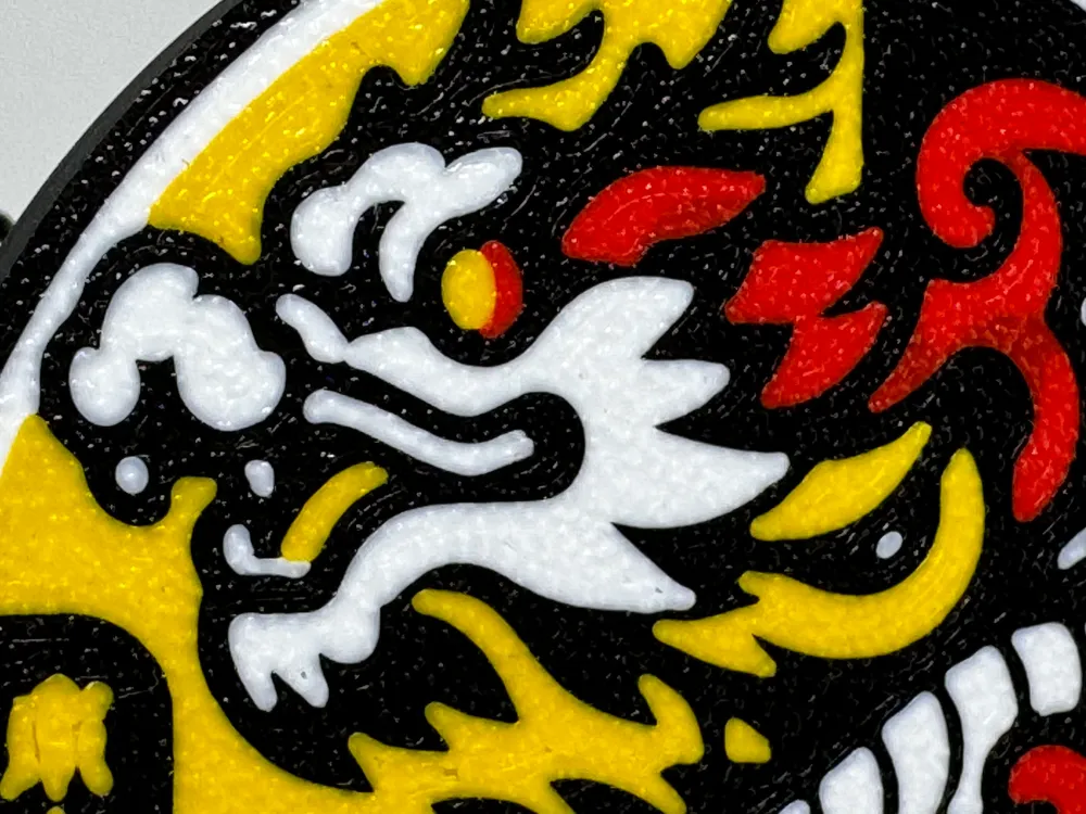 Celestial Dragon Emblem Artwork / Coaster / Art by berkeozkir - MakerWorld