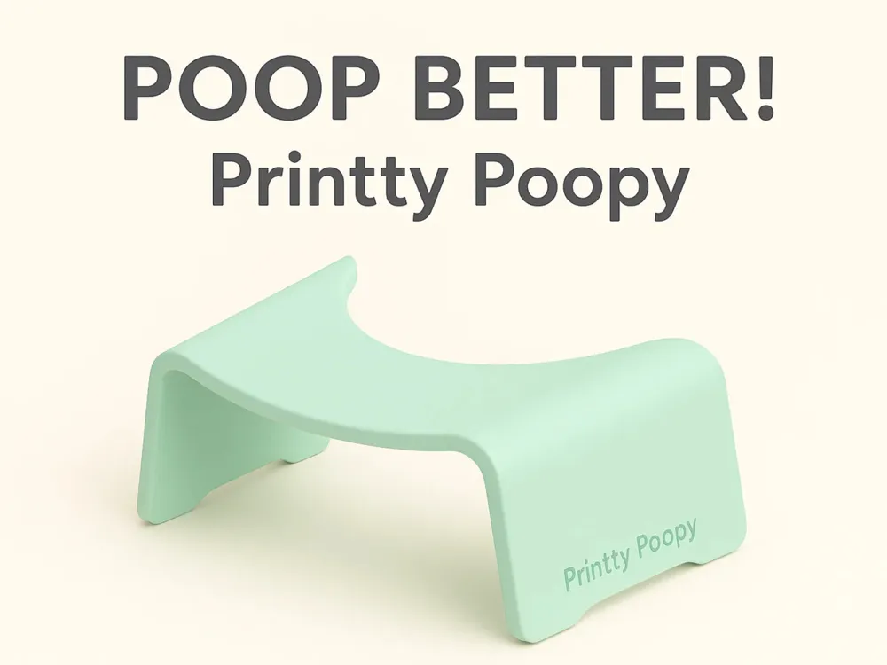 Printty Poopy – Minimal Toilet Foot Stool by shlomimarcovich MakerWorld ...