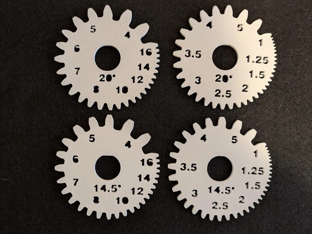 Gear Tooth Gauge Set - Free 3D Print Model - MakerWorld