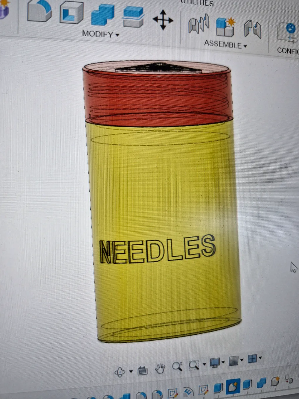 Travel Needle container/sharps container,two sizes by Maanprint ...