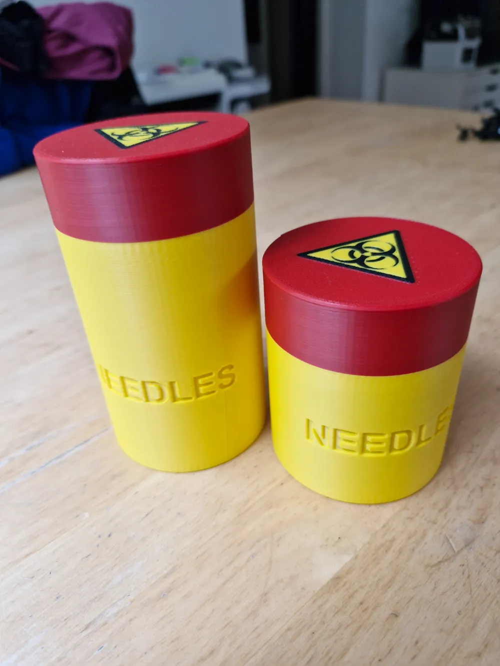 Travel Needle container/sharps container,two sizes by Maanprint ...