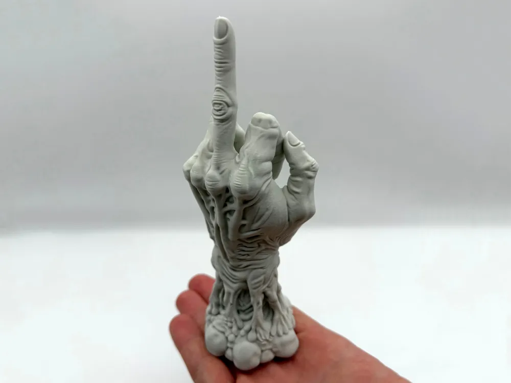 Zombie Hand – Middle Finger Edition - Free 3D Print Model - MakerWorld