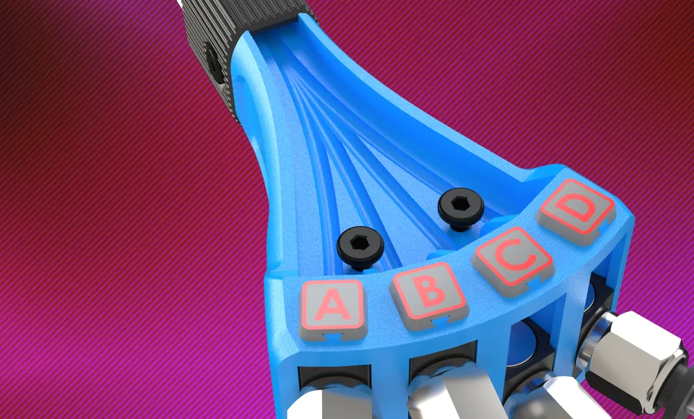 The „Four In Two“ PTFE Adapter - Free 3D Print Model - MakerWorld